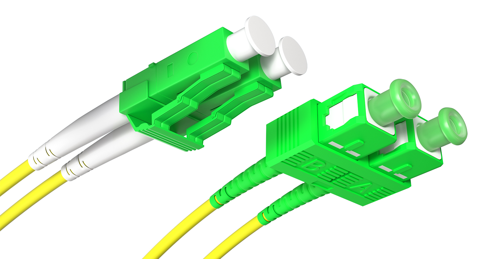 Patchcord światłowodowy SC/APC-LC/APC SM duplex 2m Patchcord światłowodowy SC/APC-LC/APC SM duplex 2m