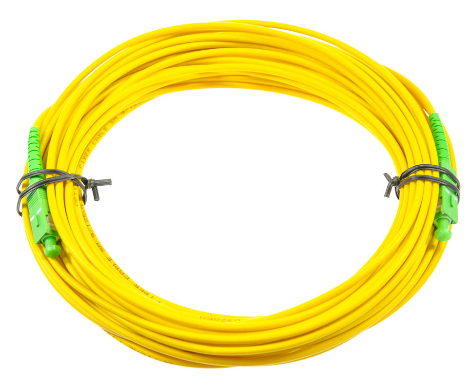 Patchcord światłowodowy SC/APC-SC/APC SM simplex 15m Patchcord światłowodowy SC/APC-SC/APC SM simplex 15m