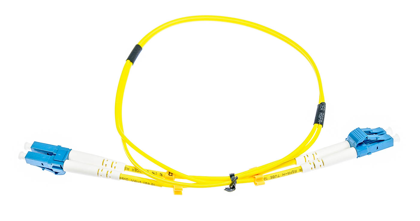 Patchcord światłowodowy LC/UPC-LC/UPC SM duplex 2mm 0.5m G657A1 Patchcord światłowodowy LC/UPC-LC/UPC SM duplex 2mm 0.5m G657A1