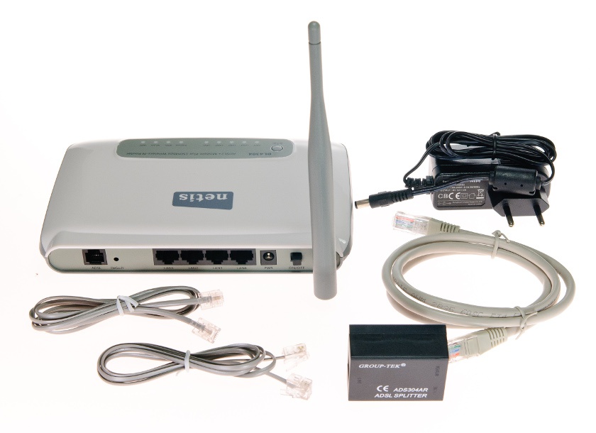 NETIS DL4304 Bezprzewodowy router ADSL 2/2+ standard N 150Mbps