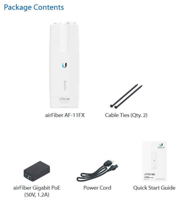 Ubiquiti AF-11FX-H radio airFiber 11GHz, high band