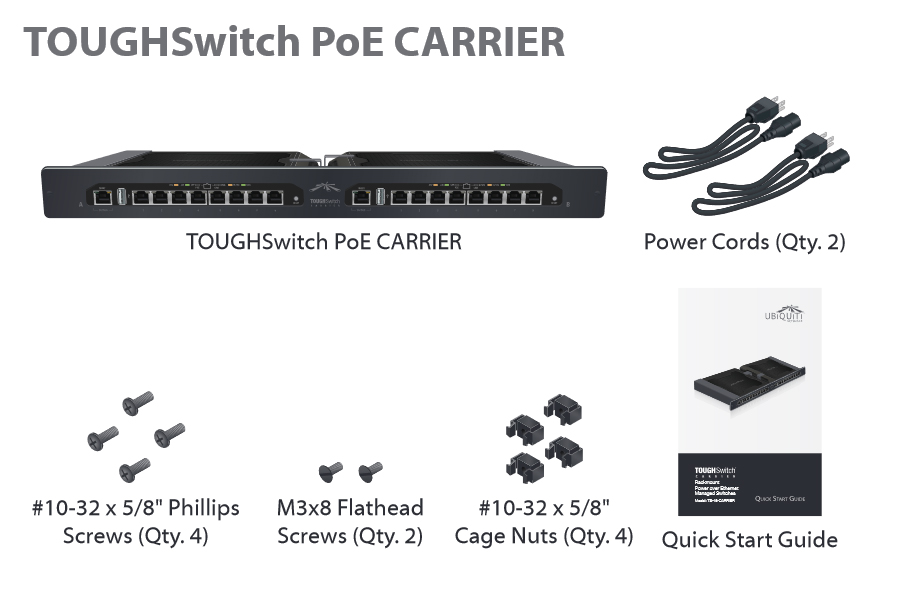 Ubiquiti TOUGHSwitch PoE Carrier - 16 ports
