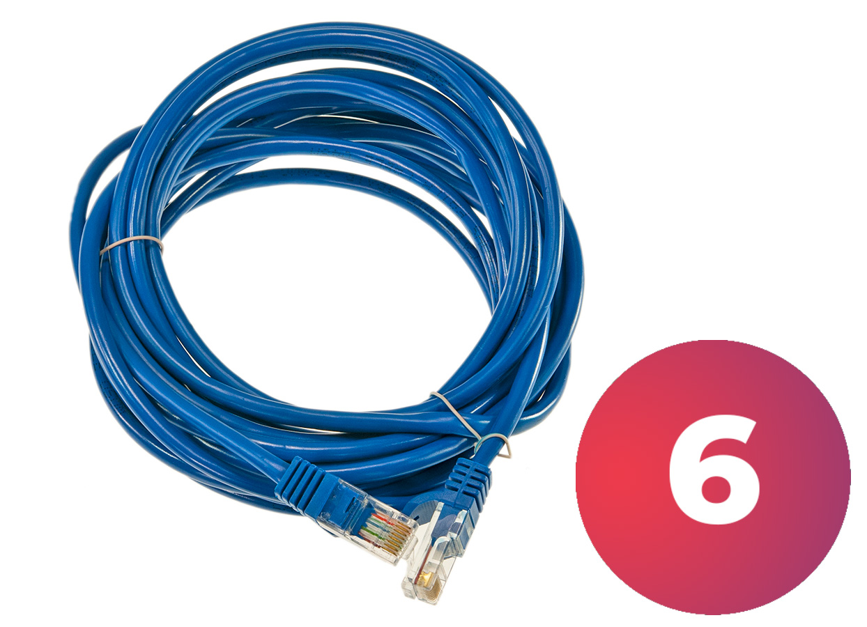 UltraLAN patchcord UTP kat. 6, kolor niebieski, długość 3 m UltraLAN patchcord UTP kat. 6, kolor niebieski, długość 3 m